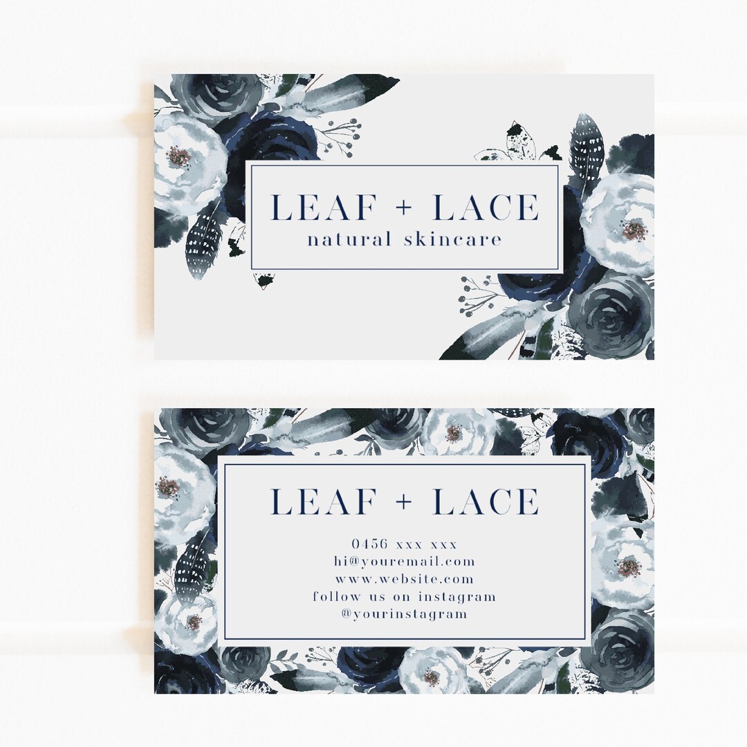 EDIT YOURSELF Business Card Template, Editable Business Card, Instant ...