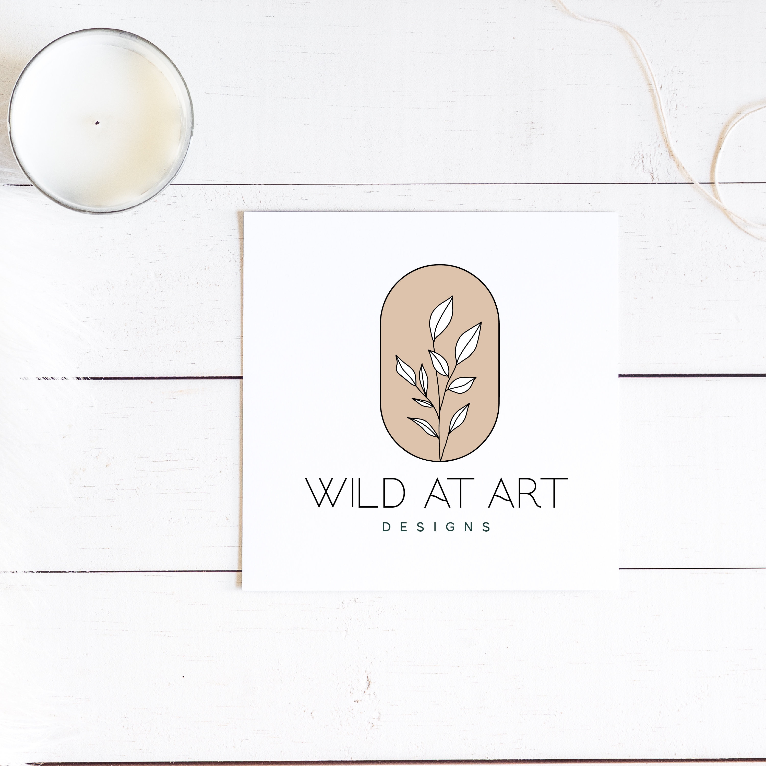 Minimalist Pre made logo Text Blog logo design Simple logo | Etsy