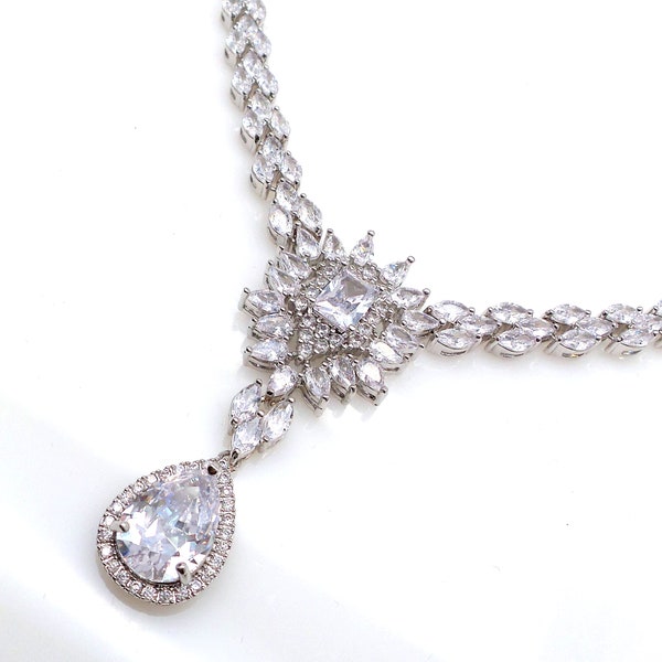Bridal Y Necklace - Etsy