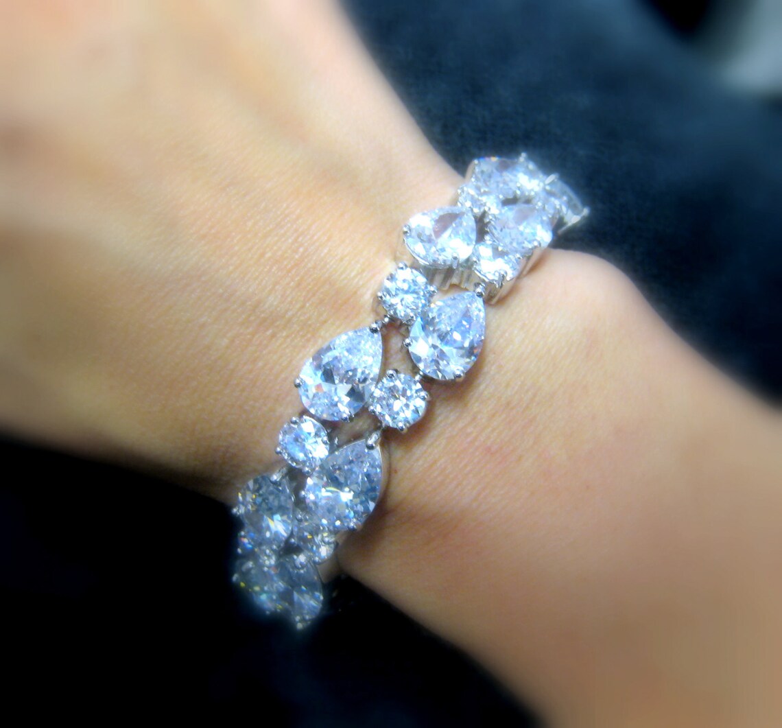 Bridal Jewelry Bracelet Prom Wedding Christmas Gift Bridesmaid - Etsy