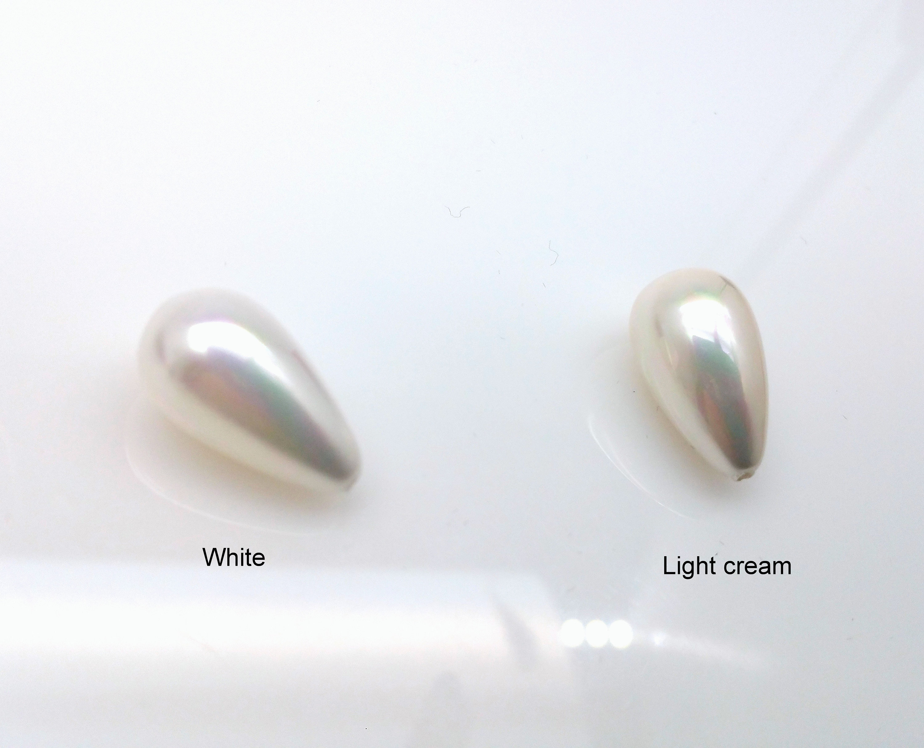 Bridal Jewelry Wedding Pearl Necklace White or Light Cream Shell ...