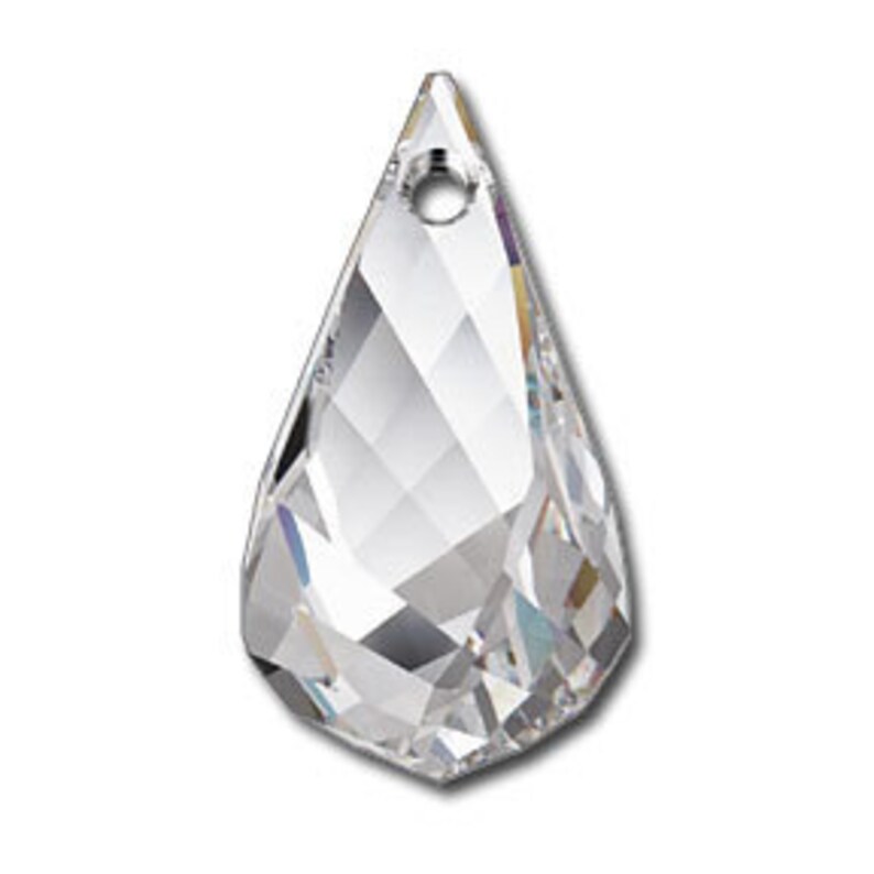 Bridal Wedding Fancy Crystal New Helix Ab Briolette With Cubic | Etsy