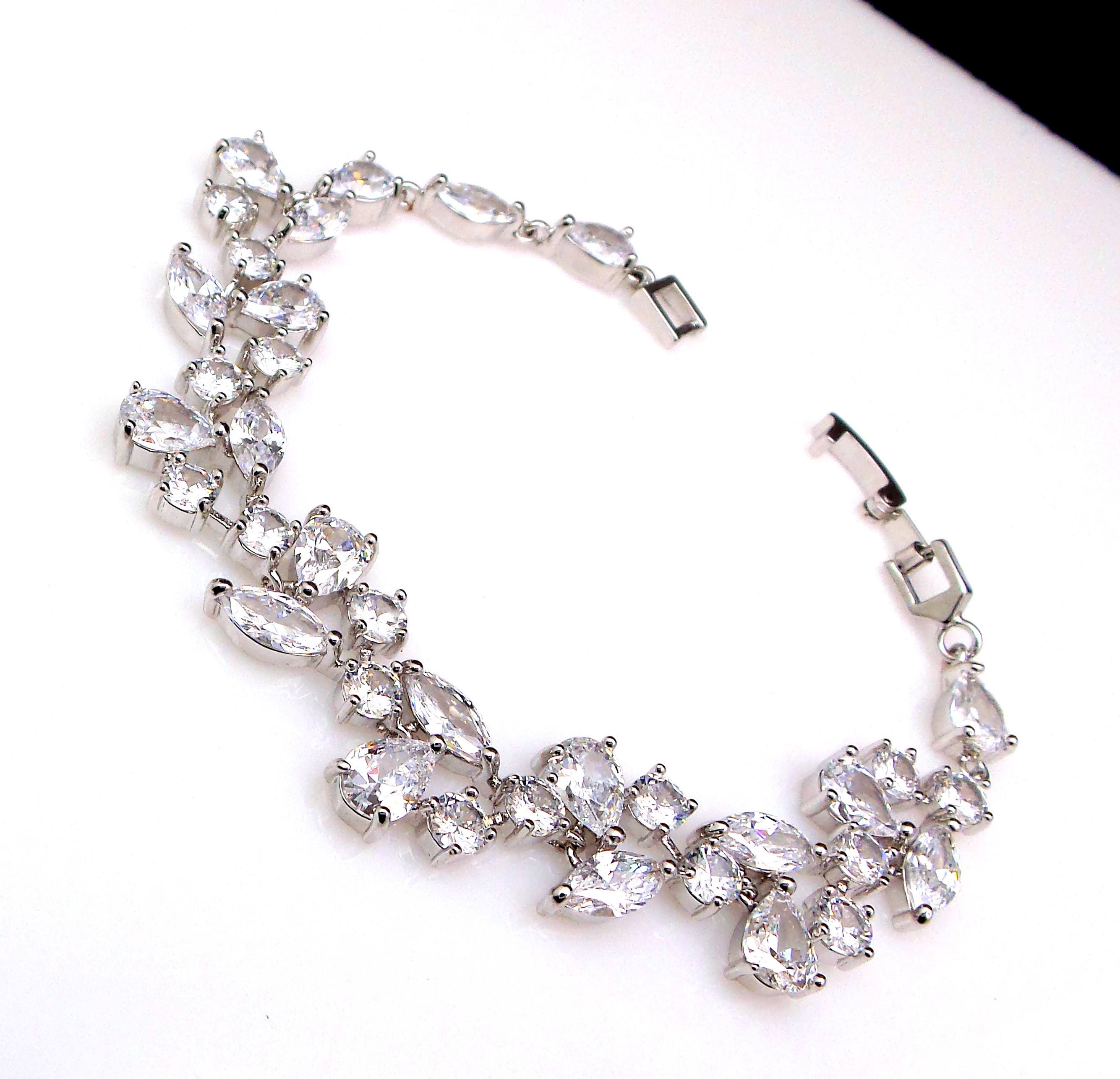 Bridal Jewelry Bracelet Prom Wedding Prom Gift Wedding Jewelry Pageant ...