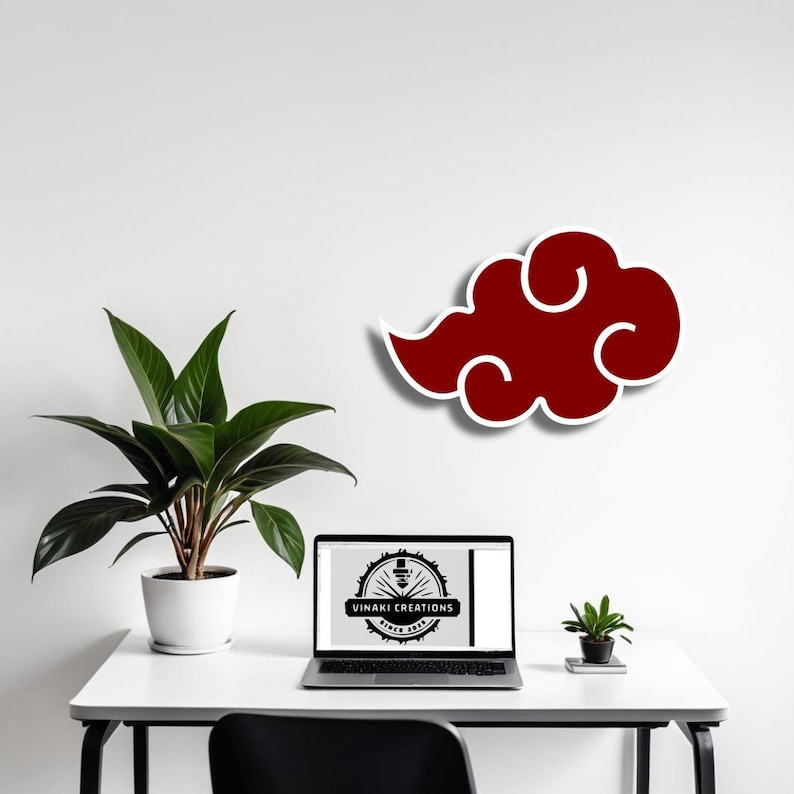 Akatsuki Symbol Naruto Shippuden SVG Multilayer Archive Walldecor Anime ...