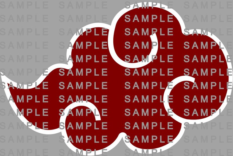 Akatsuki Symbol Naruto Shippuden SVG Multilayer Archive Walldecor Anime ...