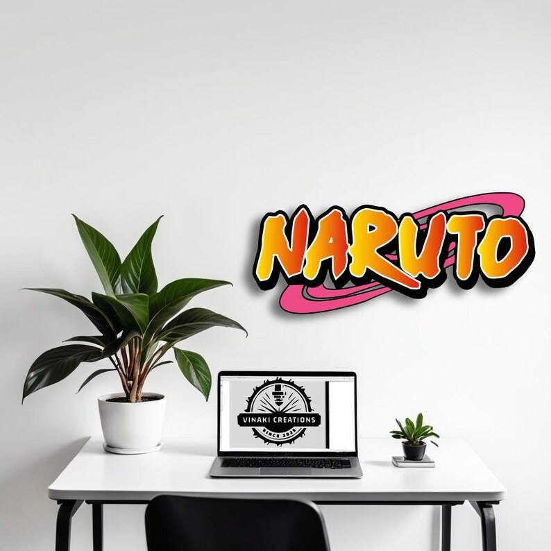 Naruto Logo SVG Multilayer Archive Walldecor Anime Manga Vector ...