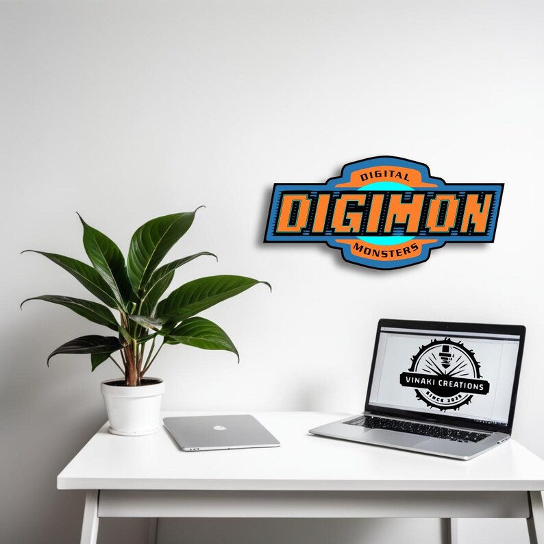 Digimon Logo SVG Multilayer Archive Walldecor Anime Manga Vector ...