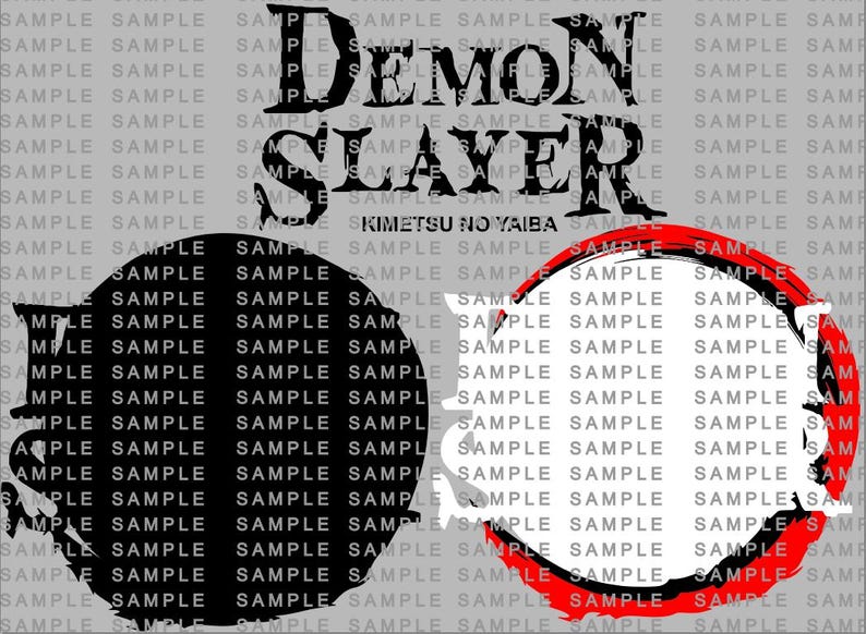Demon Slayer Logo Kimetsu No Yaiba SVG Multilayer Archive Walldecor ...