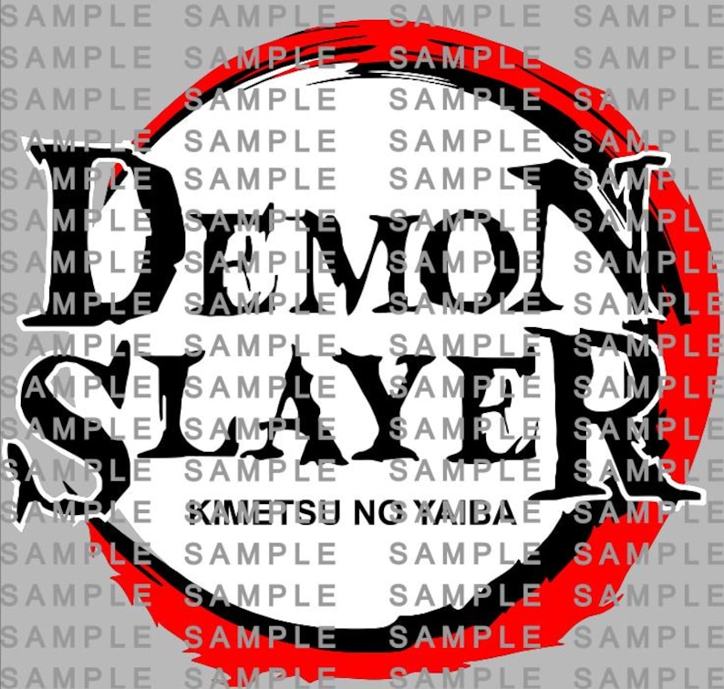 Demon Slayer Logo Kimetsu No Yaiba SVG Multilayer Archive Walldecor ...