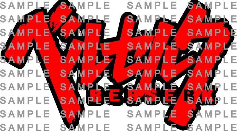 Berserk Logo SVG Multilayer Archive Walldecor Anime Manga Vector ...