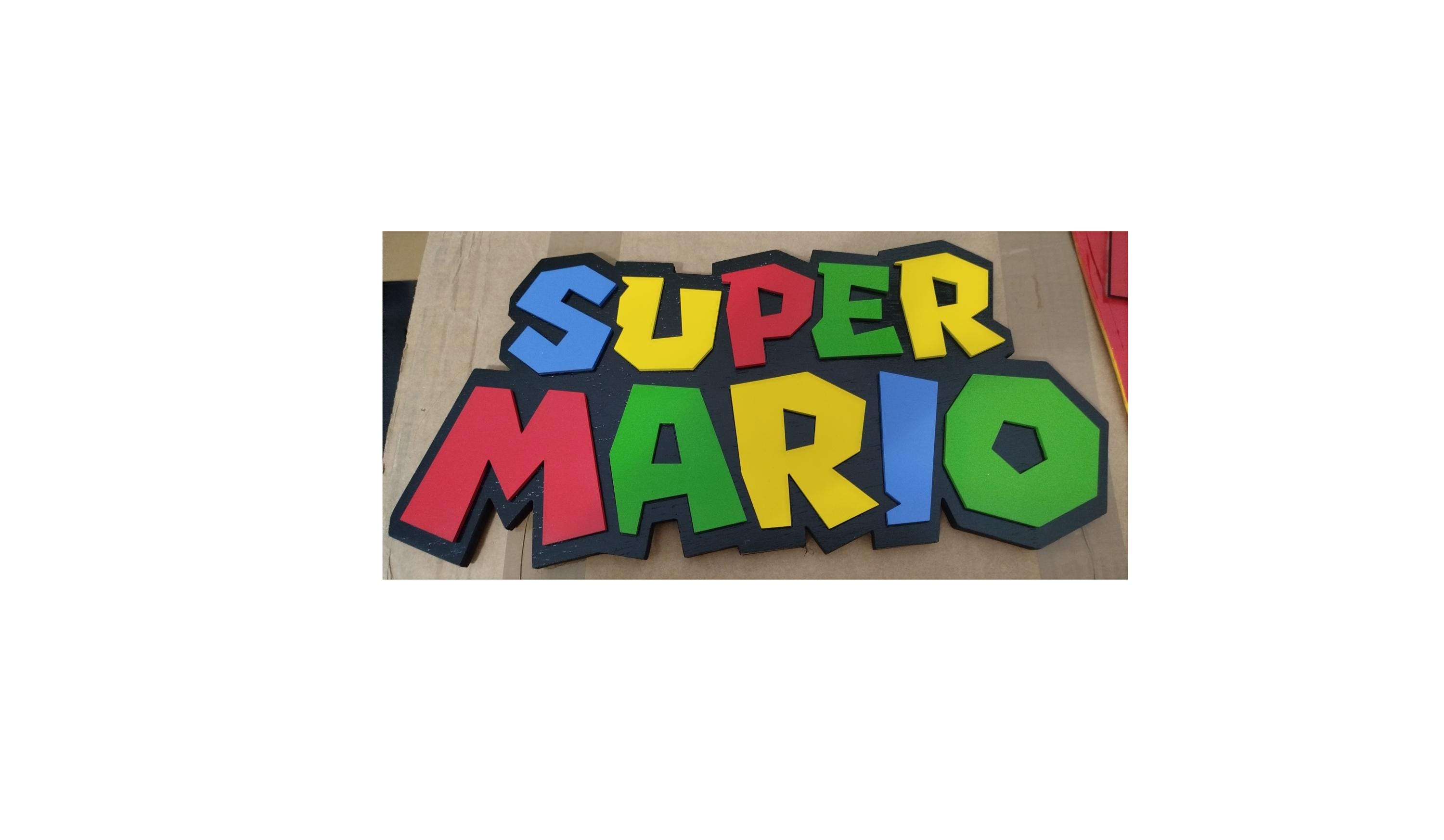 Super Mario Logo SVG Multilayer Archive Nintendo Videogames Vector ...