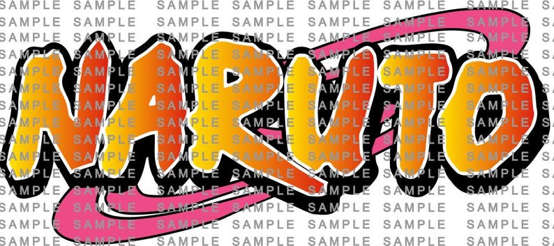 Naruto Logo SVG Multilayer Archive Walldecor Anime Manga Vector ...