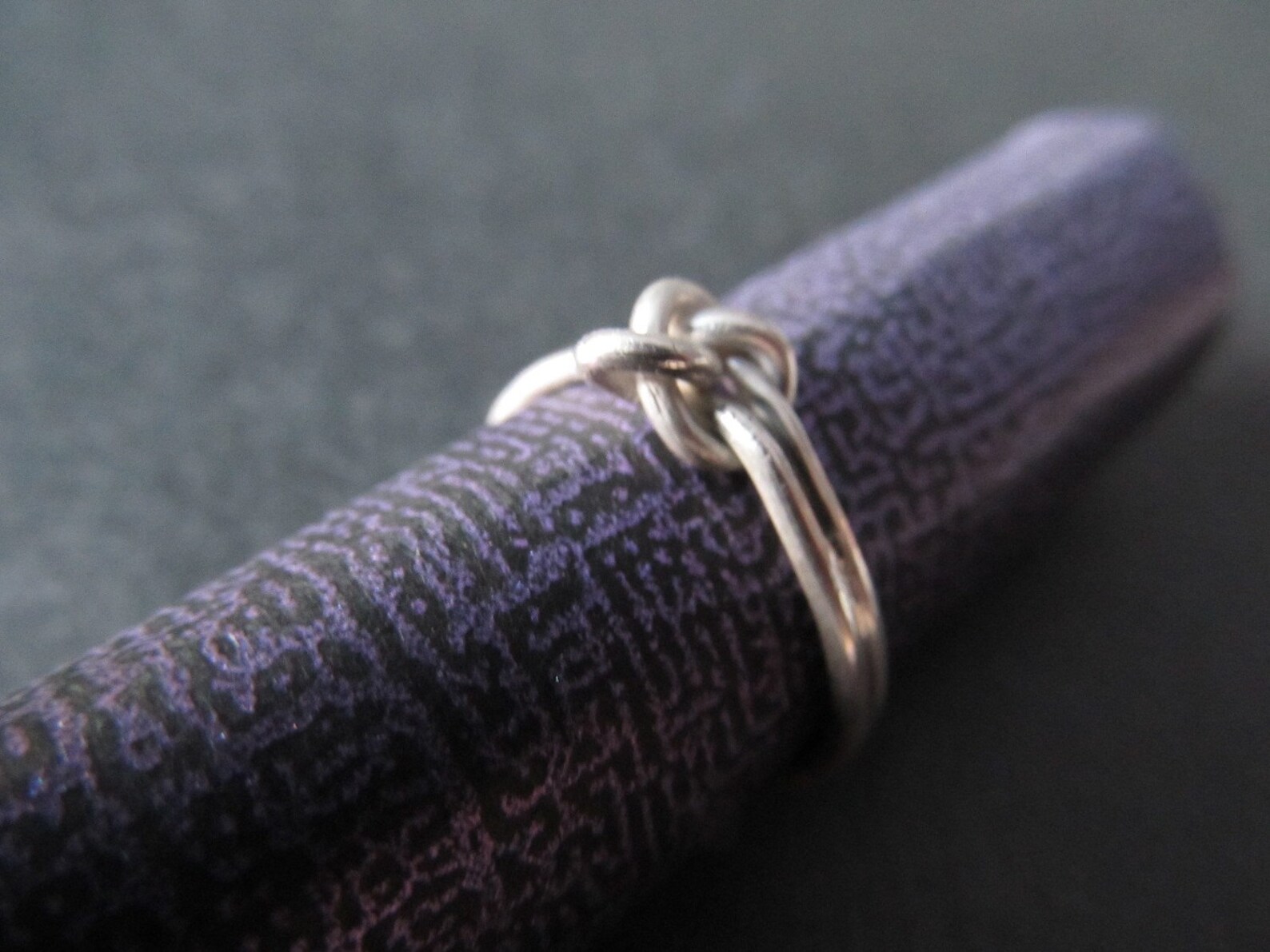 Lover's Knot Inverted Ring in Sterling Silver, Love Ring, Promise Ring ...