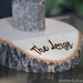 Custom Name Engraved Display Stand, Tiered Log Stand Personalized ...