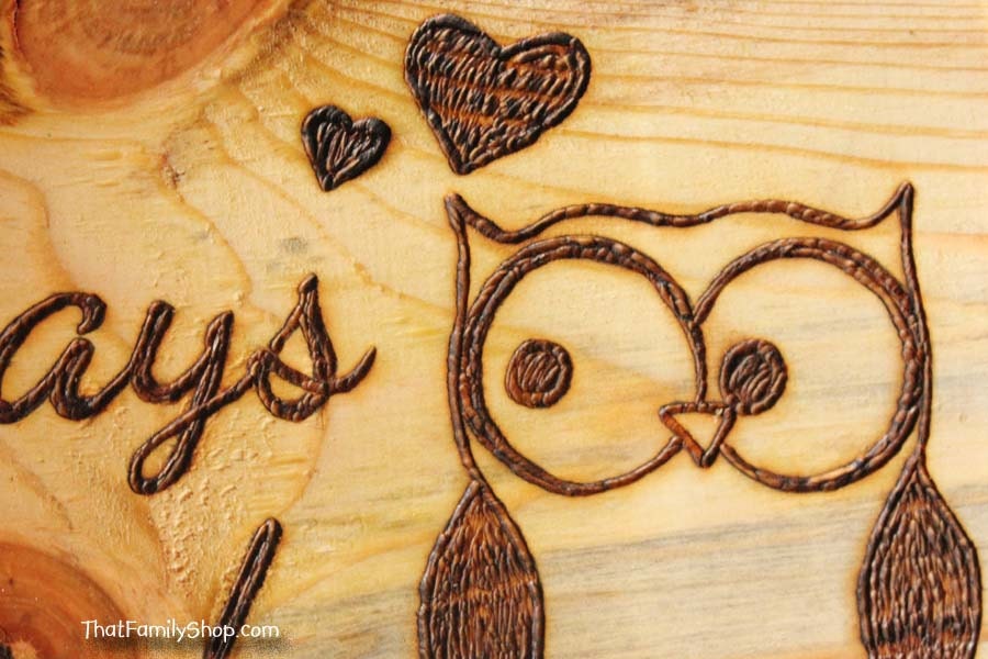 Owl Plaque Cute Rustic Personalized Wall Gift Art Gifts for | Etsy