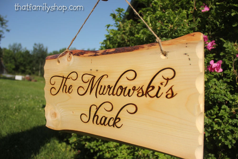 Rustic Welcome Entry Sign Log Address Sign Wood Letters Last Name ...