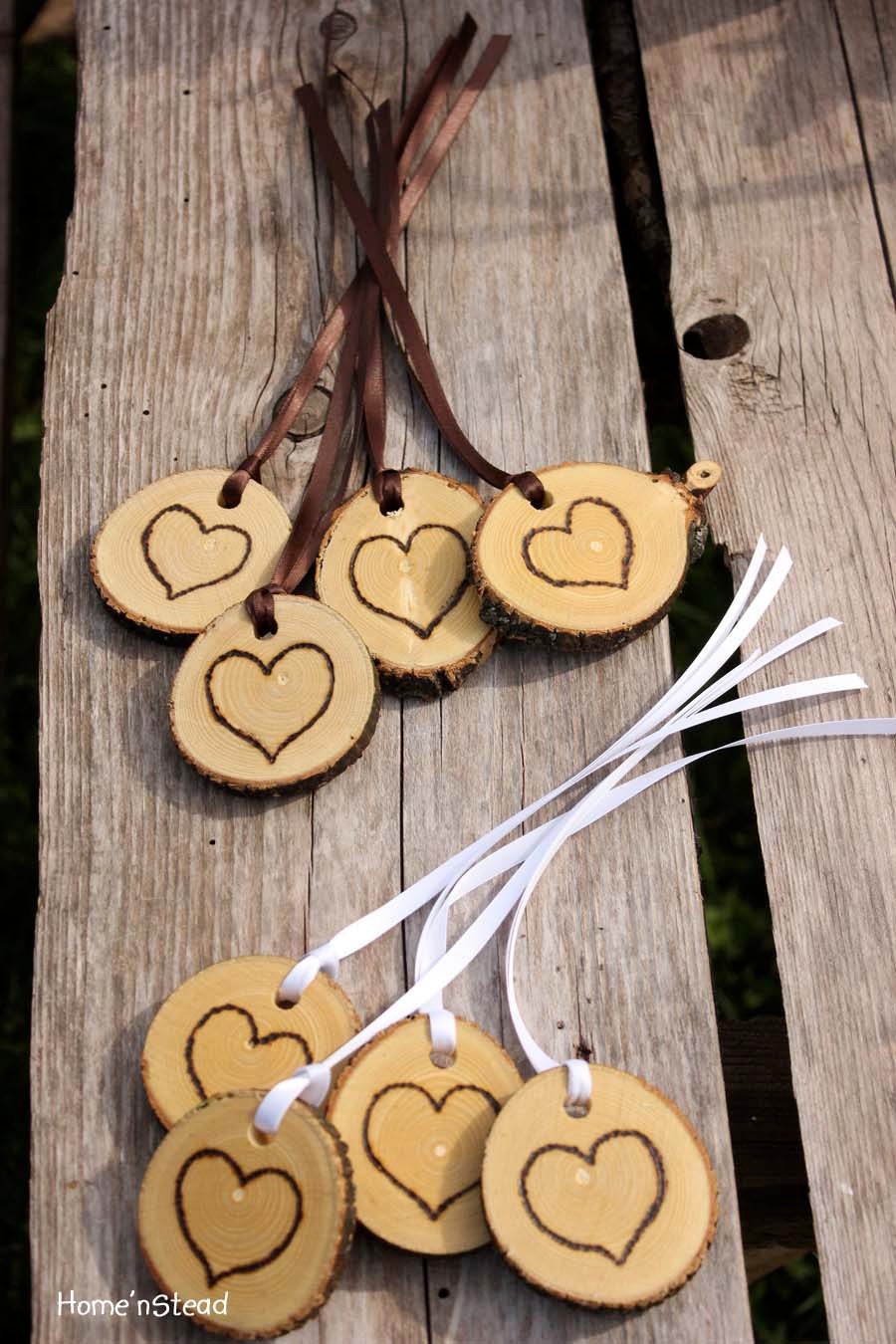 Rustic Wedding Tokens Mason Jar Decoration Hearts Table | Etsy