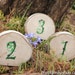 Rustic Wedding Log Slice Table Numbers Rustic Style Decor for - Etsy
