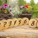 Rustic Wedding Burned Log Table Numbers Number Wood | Etsy
