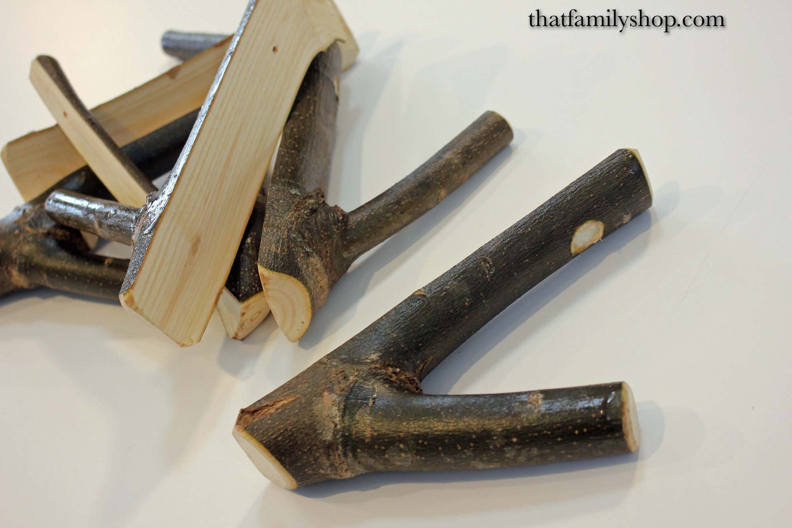 Tree Branch Coat Hooks Rustic Wall Hangers Natural Hall Entryway Coat ...