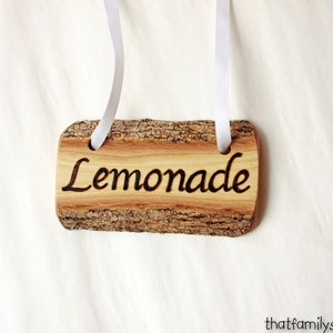 Drink Tags, Set of (3) Rustic Drink Dispenser Labels, Sweet Tea ...
