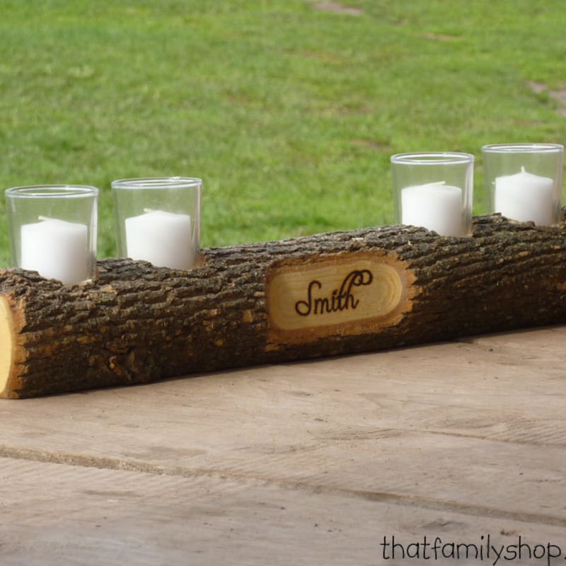 Rustic Log Decor - Etsy
