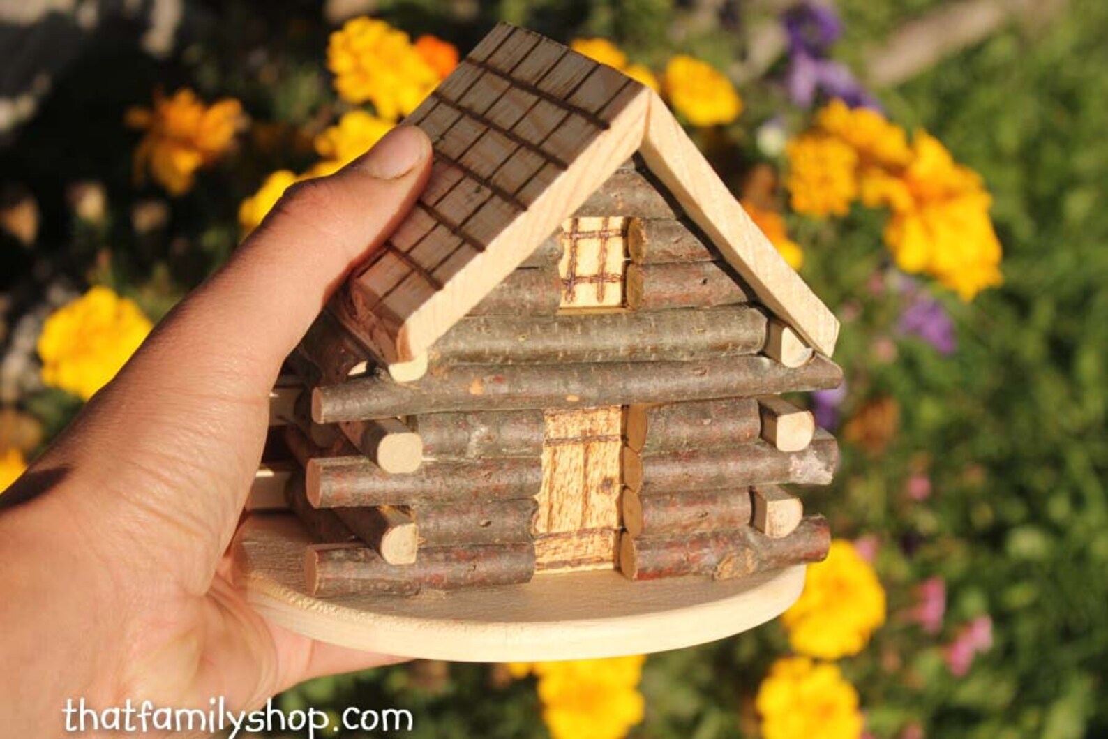 Miniature Cabin Cake Topper Rustic Wedding Display - Etsy