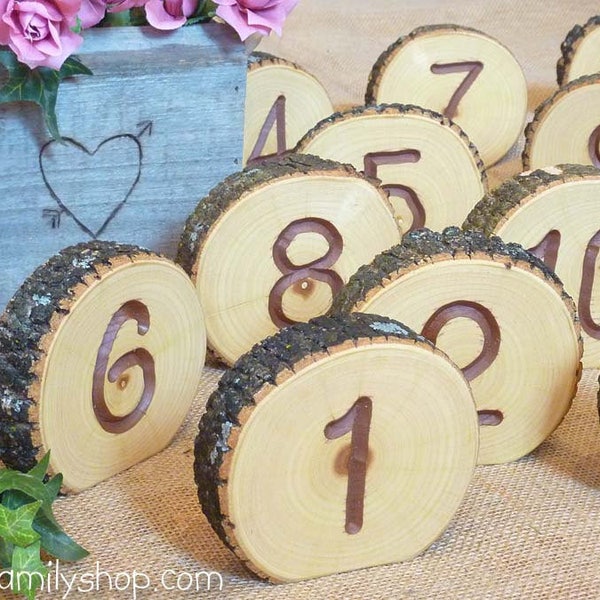 Wood Table Numbers (You'll Love) - Etsy