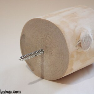 Chunky Log Wall Hanger, Minimal Design Clean Wood Decor Peg, Coat Hook ...