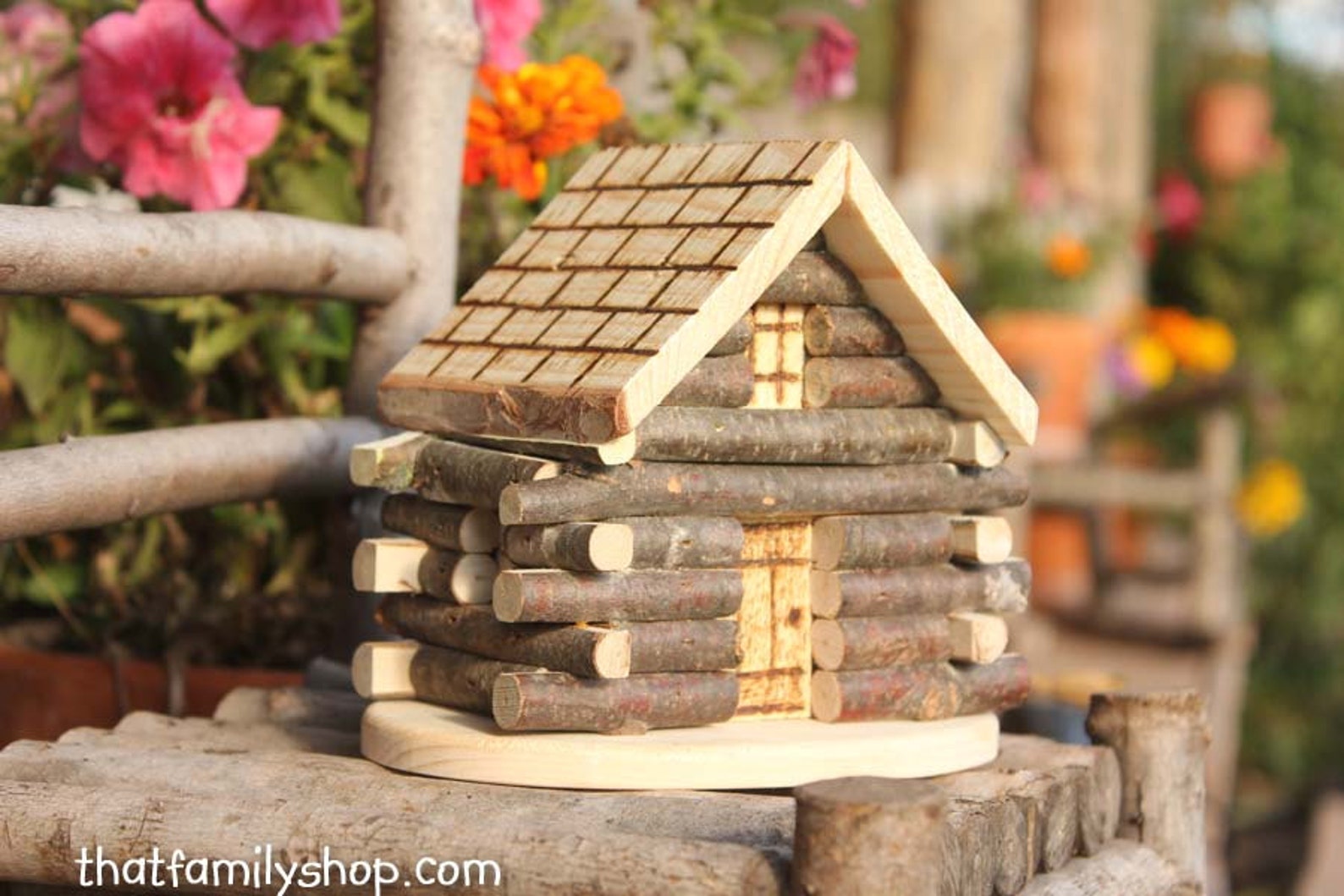 Miniature Cabin Cake Topper Rustic Wedding Display - Etsy