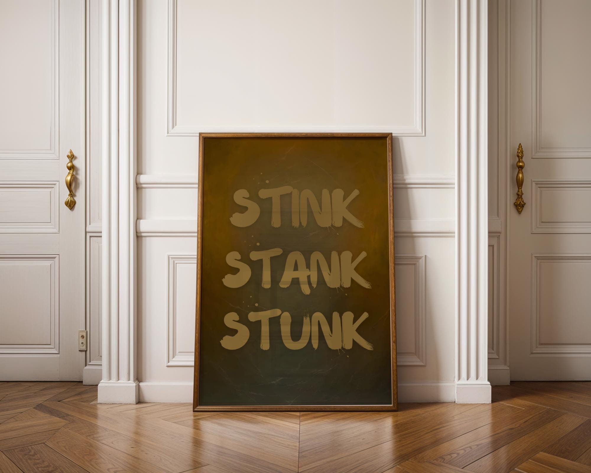 Black Girl Bathroom Wall Art Set of 2, Stank Face Bathroom Wall Art ...