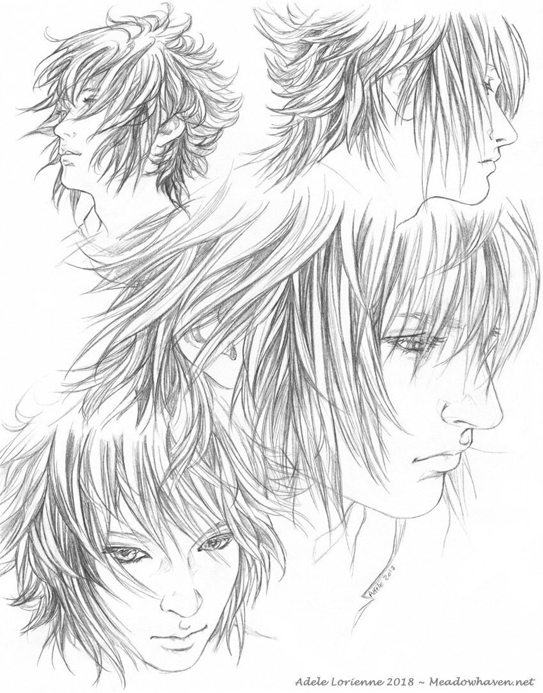 FFXV Noctis Pencil Sketchpage Art Print #3 - Etsy