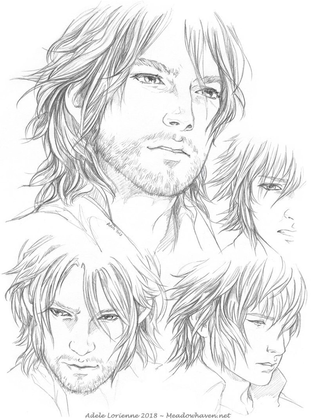 FFXV Noctis Pencil Sketchpage Art Print #1 - Etsy