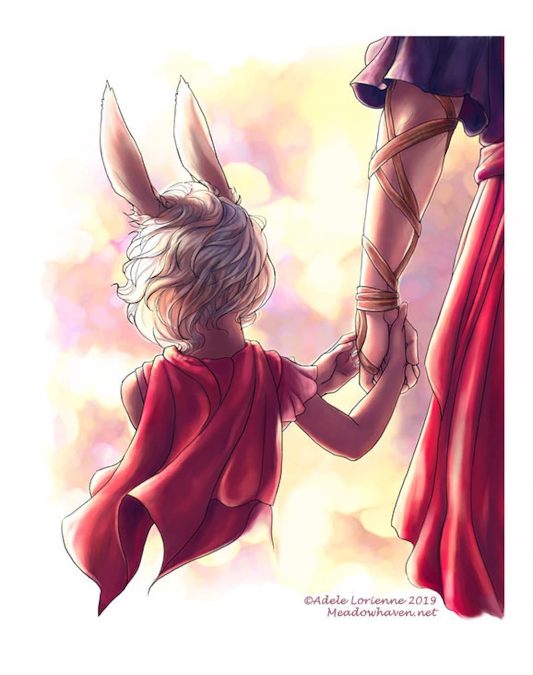 FFXIV Crystal Exarch G'raha Lyna Shadowbringers Art Print "safehold" - Etsy