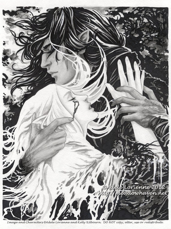 Original Fantasy Art Print: devour - Etsy