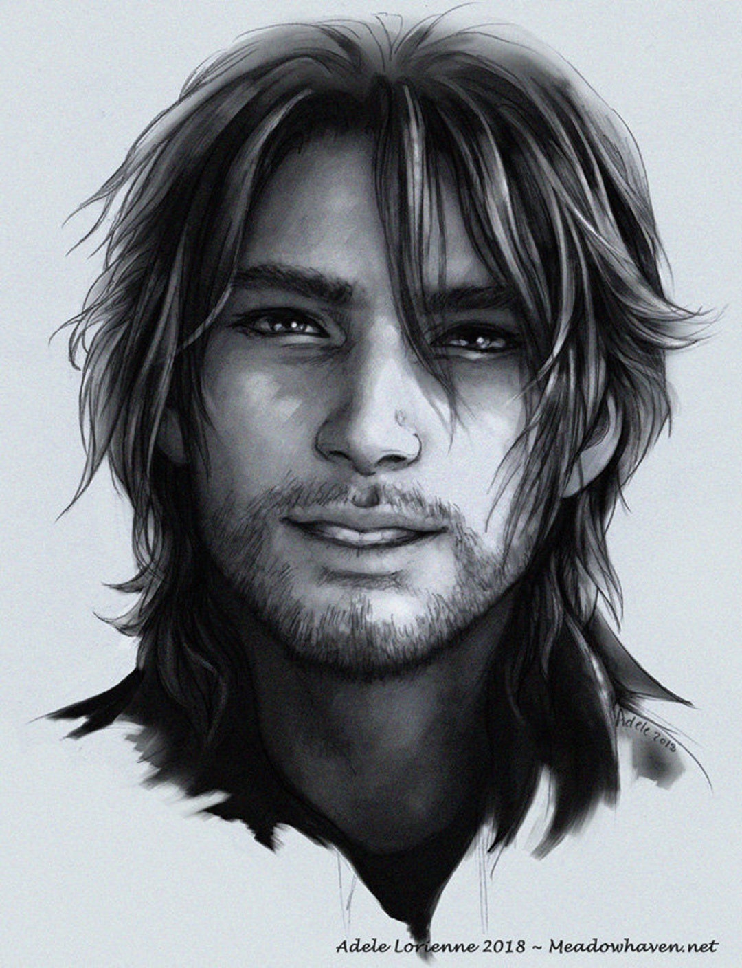 FFXV Noctis Art Print "smile" - Etsy