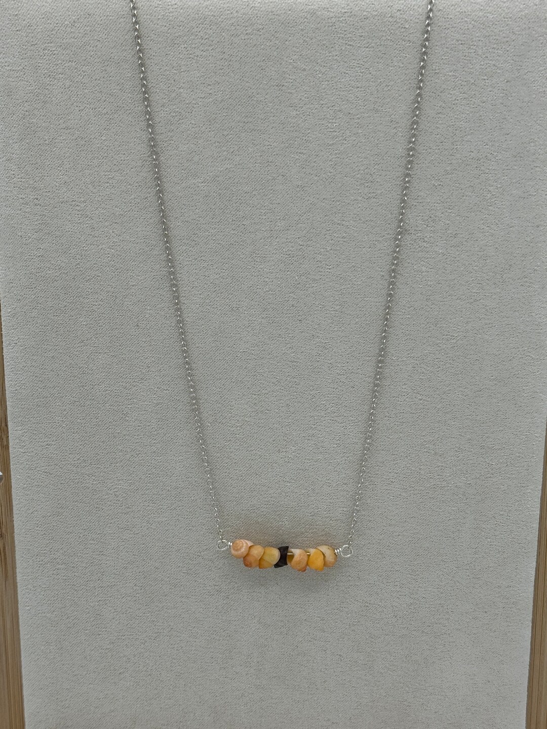 Vintage Tahitian Shell Necklace With Sterling Silver Chain - Etsy