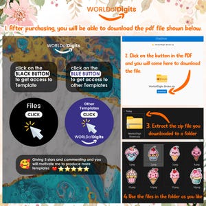 Cute Flower Doodle Sticker Pack PNG | Aesthetic Floral Clipart for ...