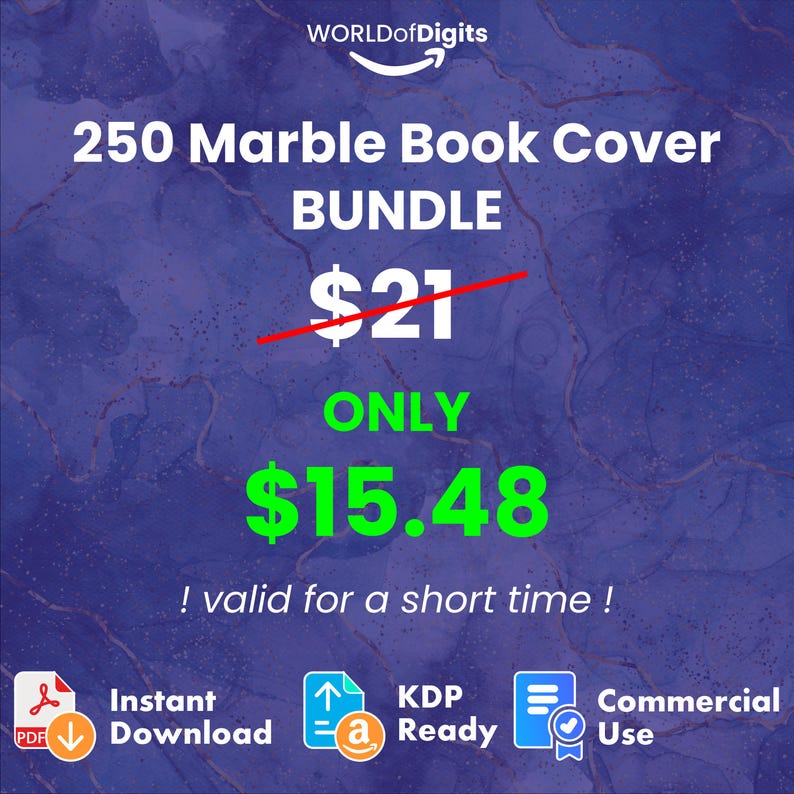 Marble Notebook Covers: 250 KDP Templates, 8.5x11 College Ruled (PDF ...