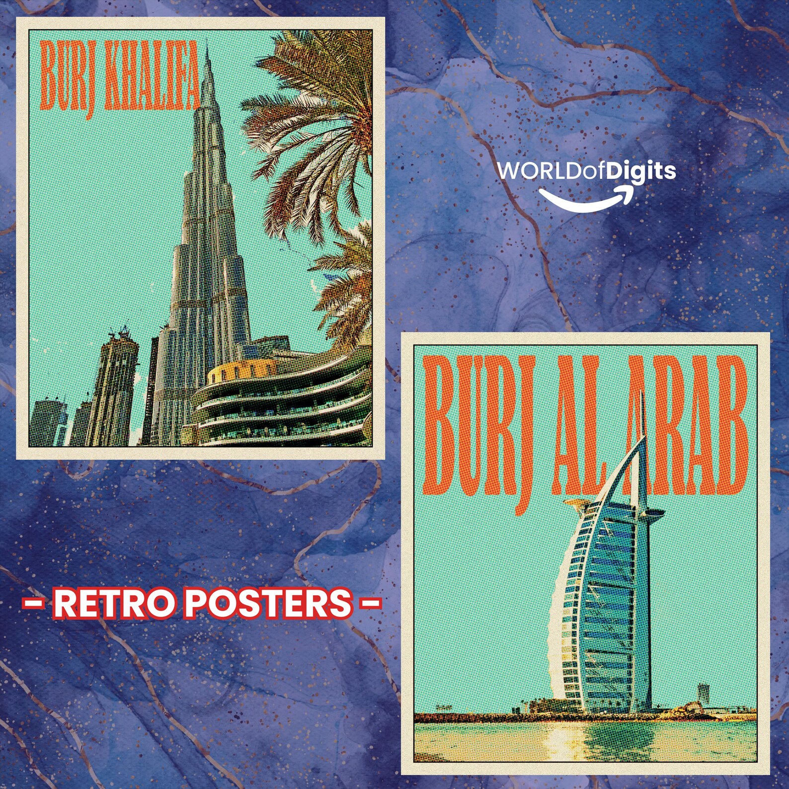 50 Retro Travel Posters: World Map Gallery Wall (digital Download) - Etsy