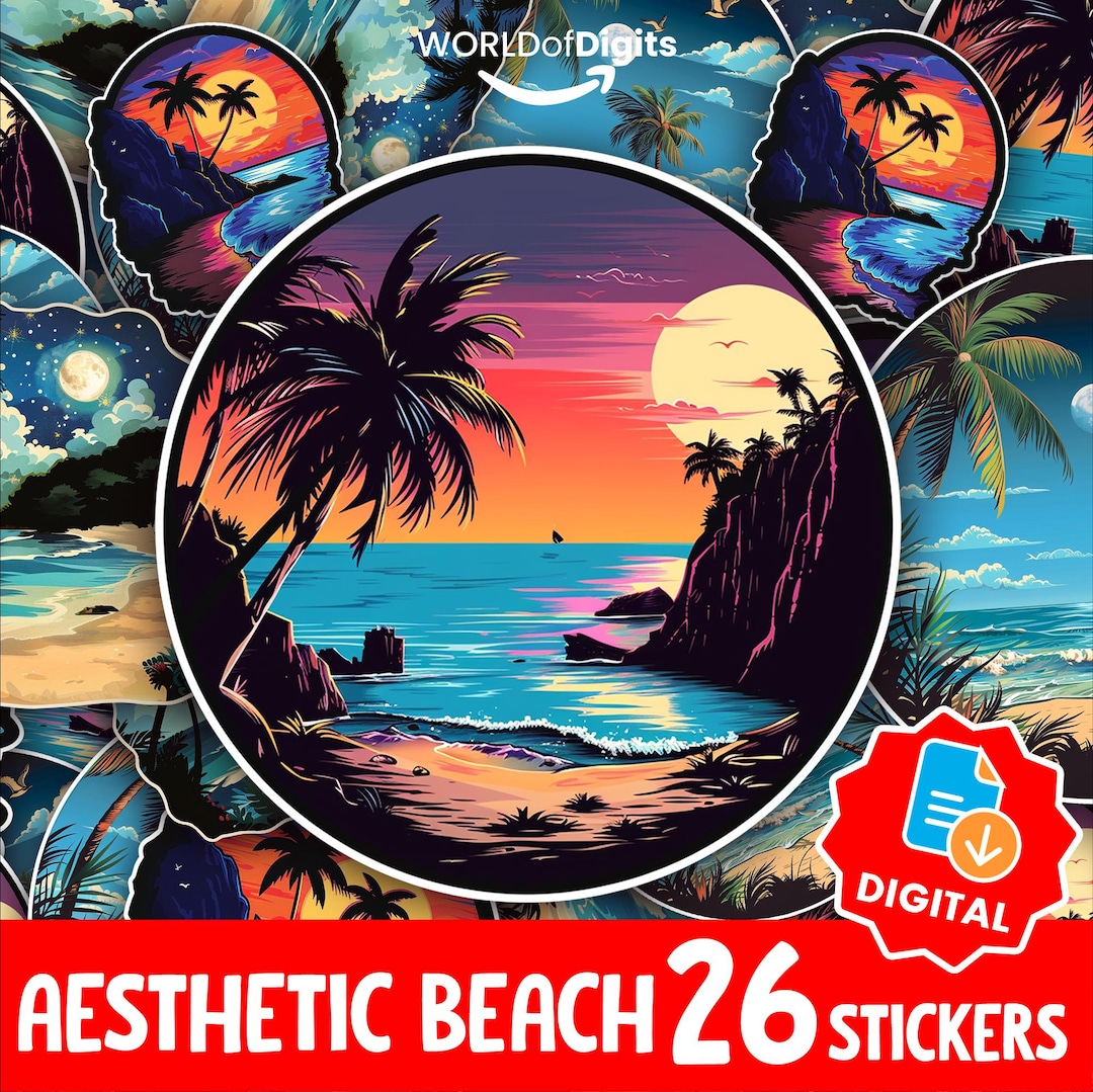 Ocean Aesthetic Stickers PNG | Cute Sea Life Clipart for Journals ...