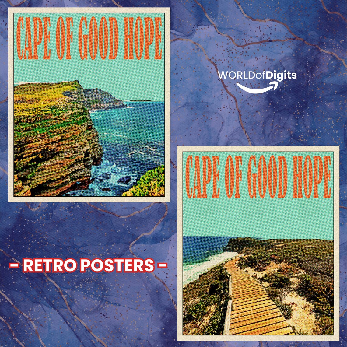 50 Retro Travel Posters: World Map Gallery Wall (digital Download) - Etsy