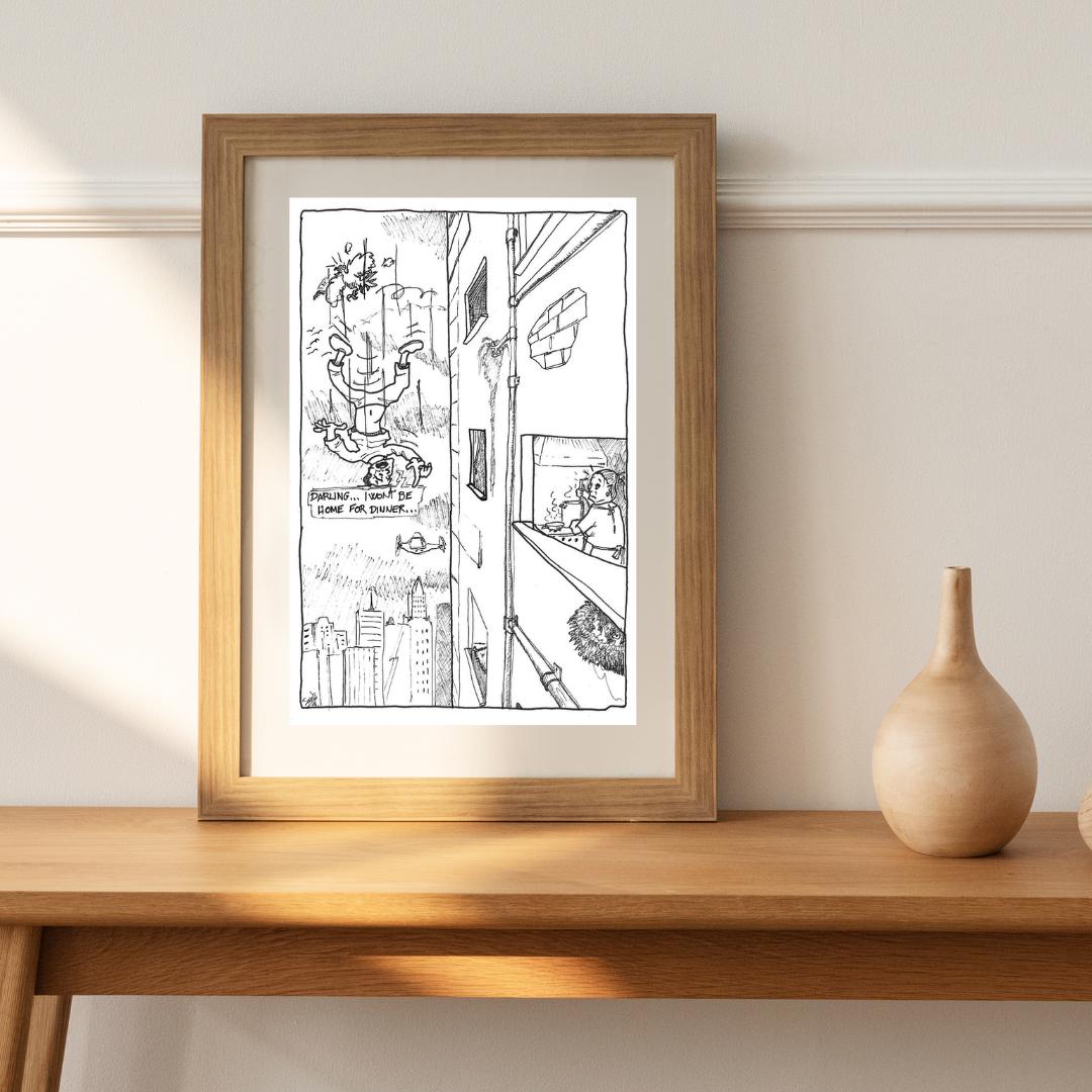 Funny Printable Comic I Digital Download I Instant Humor Wall Art I ...