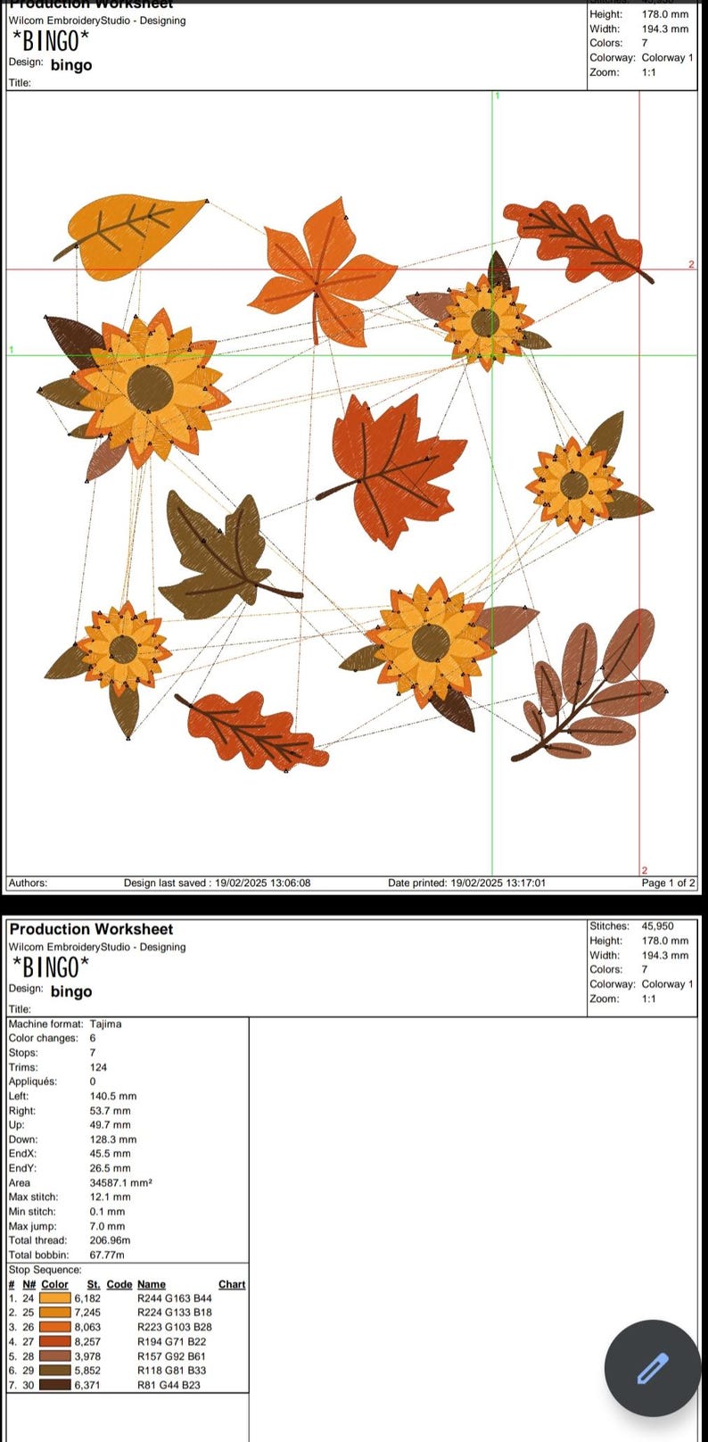 Autumn Leaves Machine Embroidery Design: Fall Foliage (instant Download ...