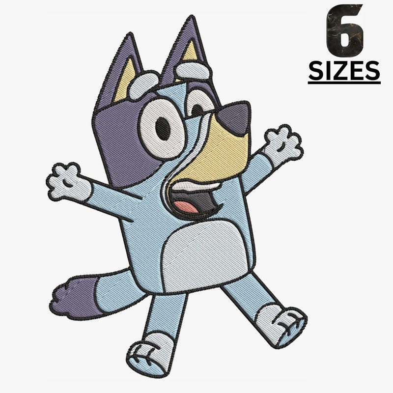 Bluey Machine Embroidery Designs - Etsy