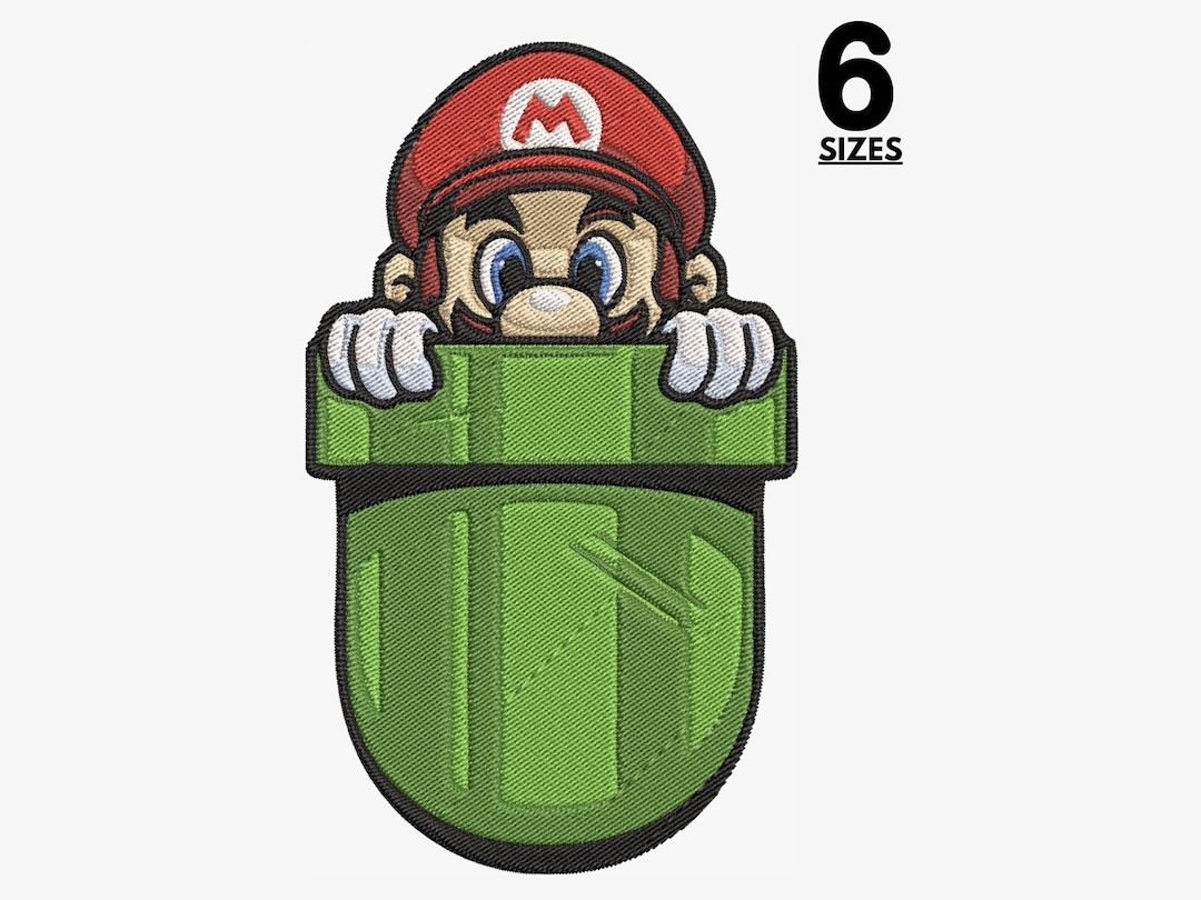 Mario Embroidery Design File, Super Mario Machine Embroidery Design ...