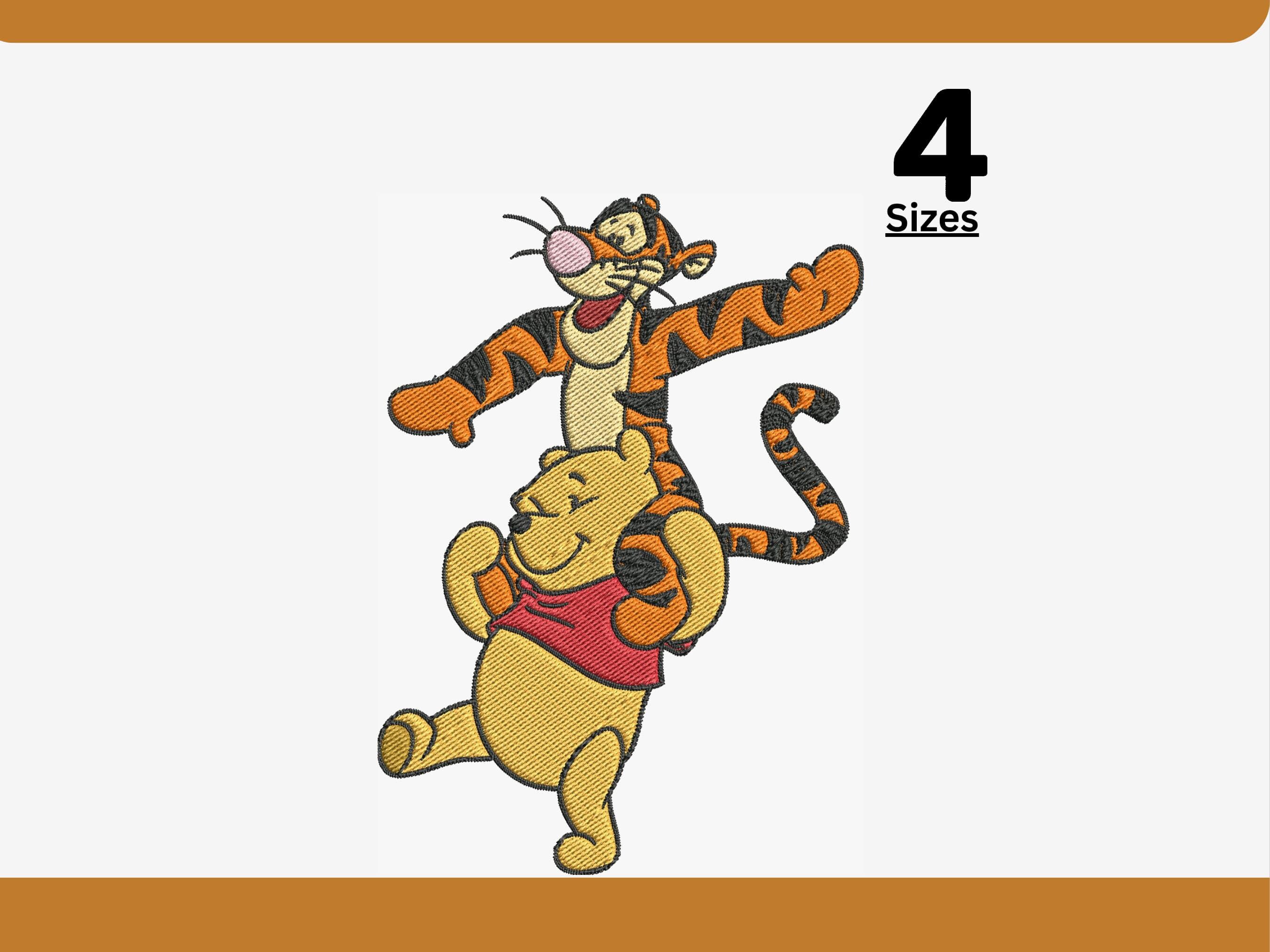 Winnie the Pooh & Tigger Embroidery Design: 4 Sizes (digital Download ...