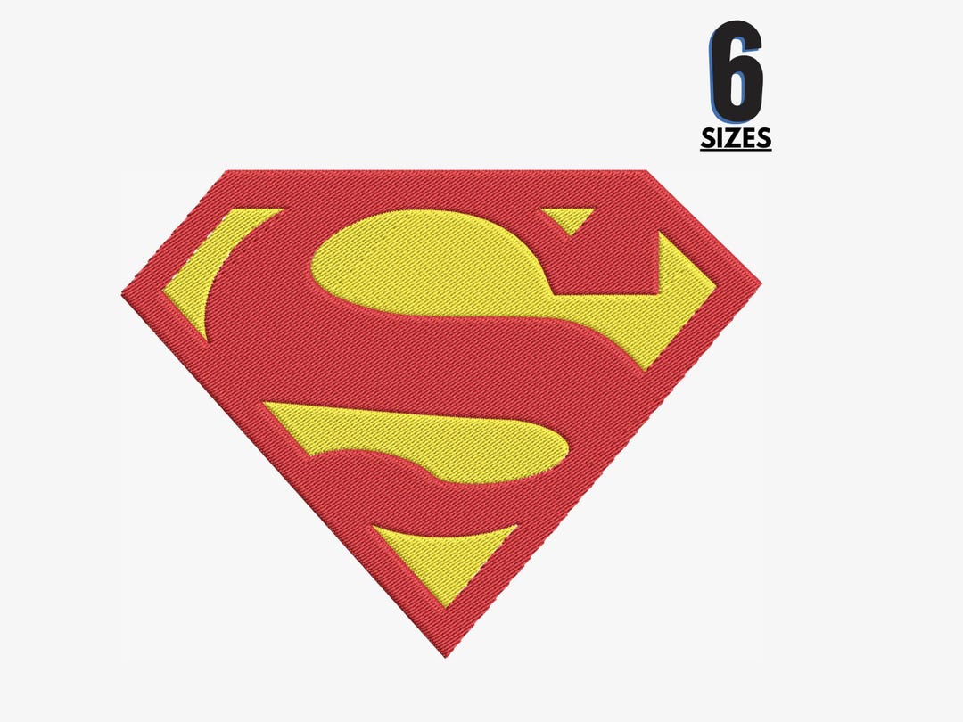 Superhero Embroidery Design, Superman Embroidery Design, Superman Logo ...