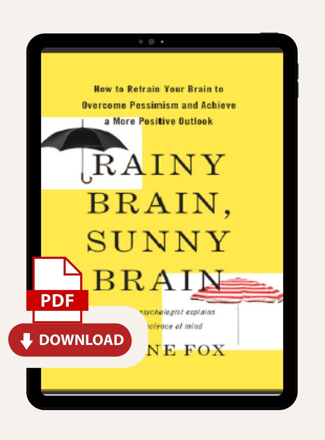 Rainy Brain, Sunny Brain Overcoming Pessimism|pdf Digital Download - Etsy