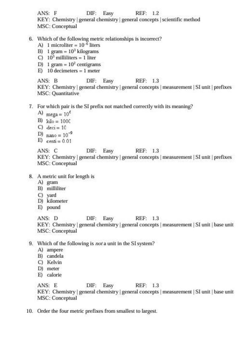 Assessment Resource Pack for Chemistry, 10th Edition, Steven S. Zumdahl ...
